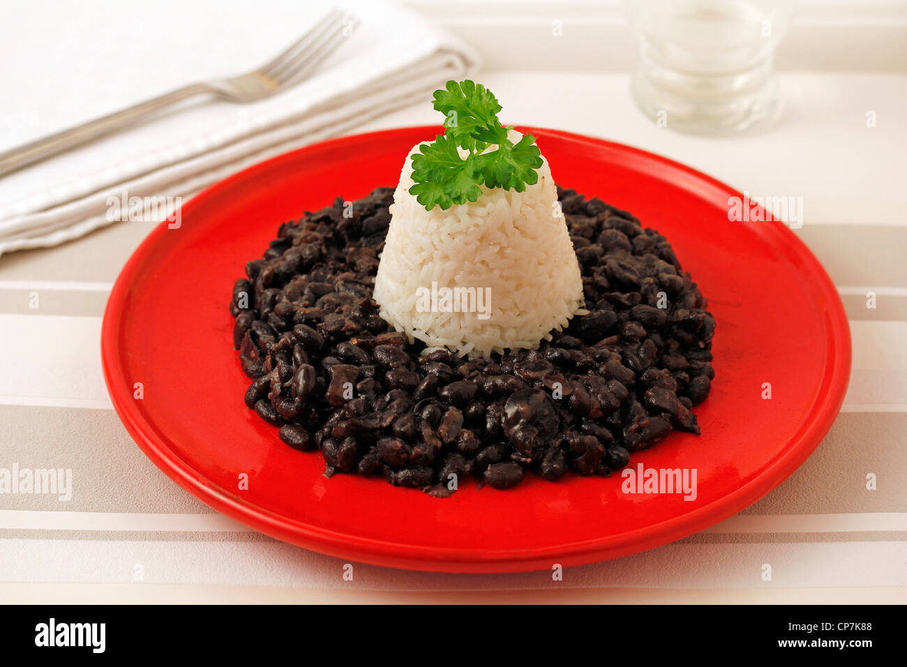 Haricots avec du riz Banque de photographies et d’images à haute ...
