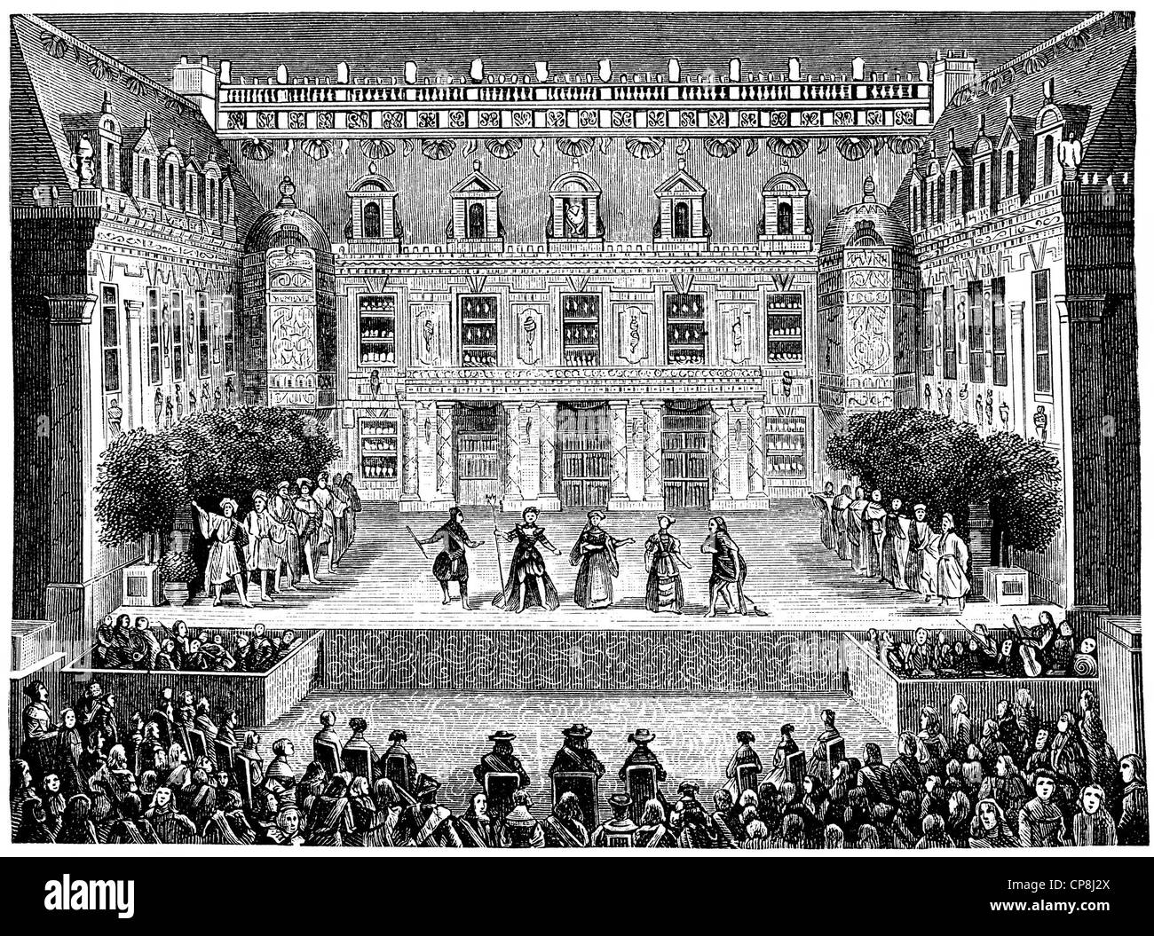 Représentation de l'opéra Alceste à Versailles, France, 1674, par Jean ...