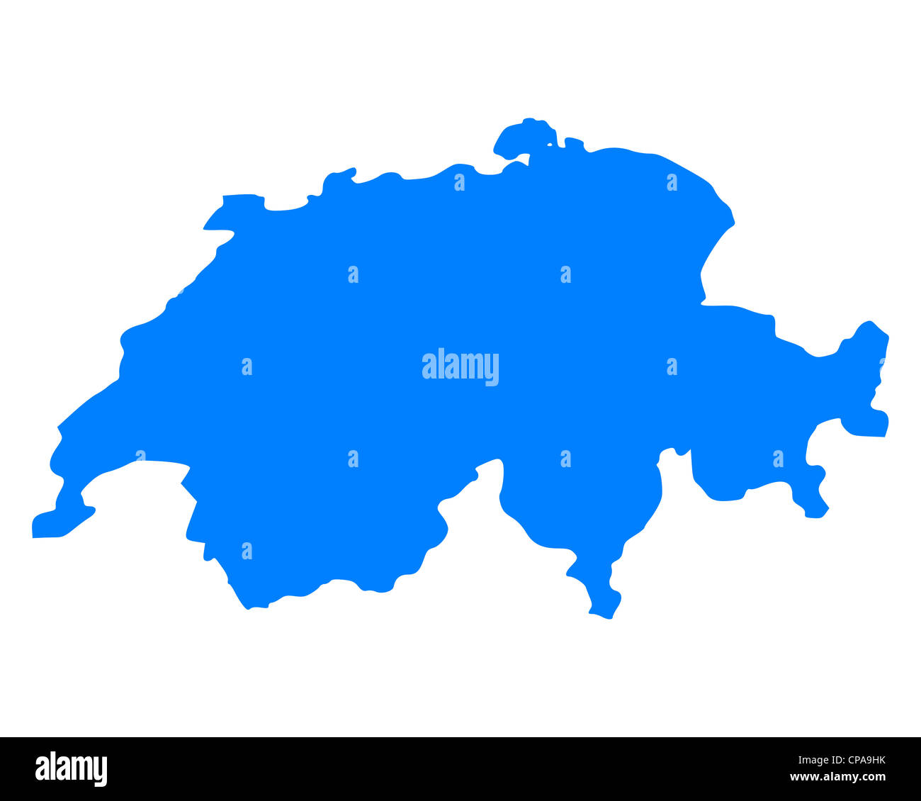 Switzerland map Banque de photographies et d’images à haute résolution ...