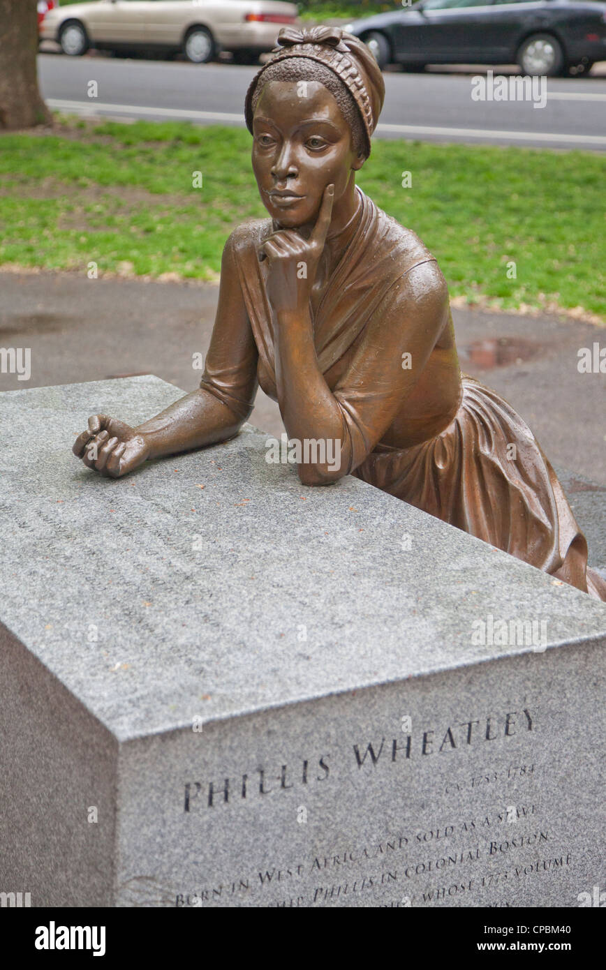 Phillis Wheatley statue dans le Boston Women's Memorial Photo Stock - Alamy