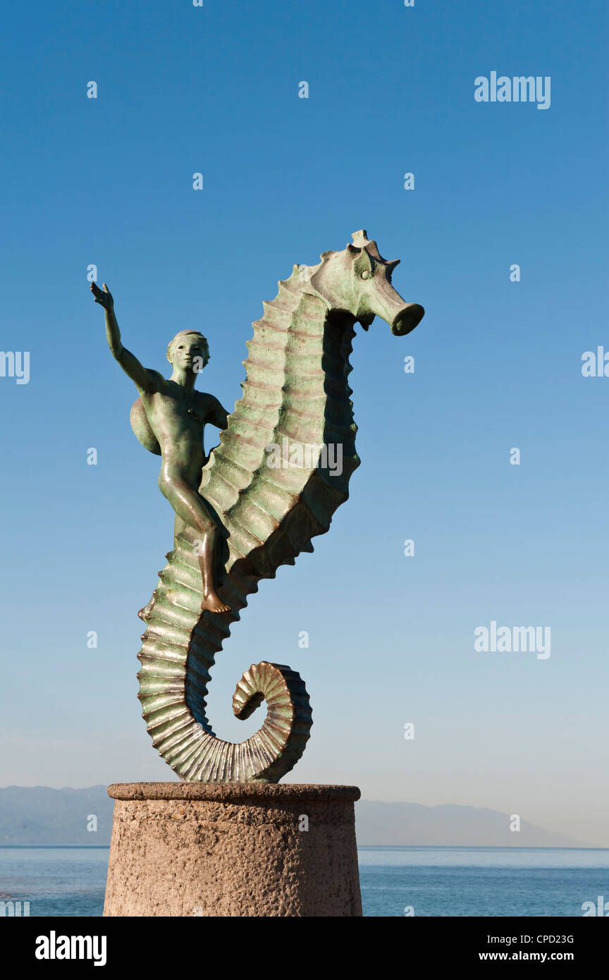 Sculpture de statues d'hippocampes hippocampes Banque de photographies ...