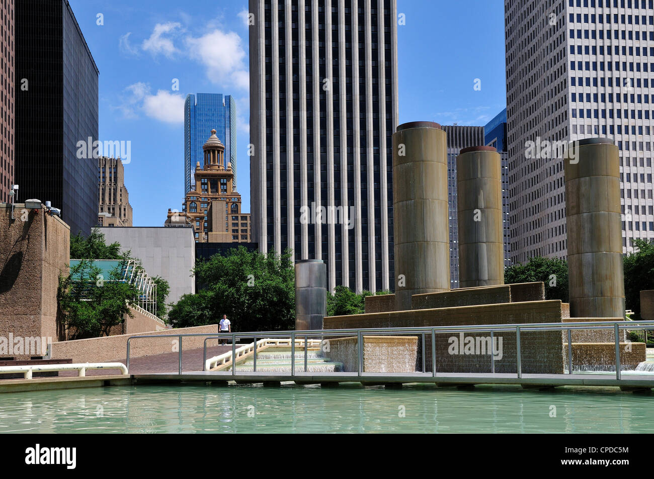 Quartier du centre ville de houston Banque de photographies et d’images ...