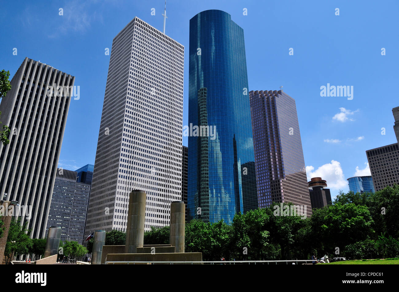 Quartier du centre ville de houston Banque de photographies et d’images ...