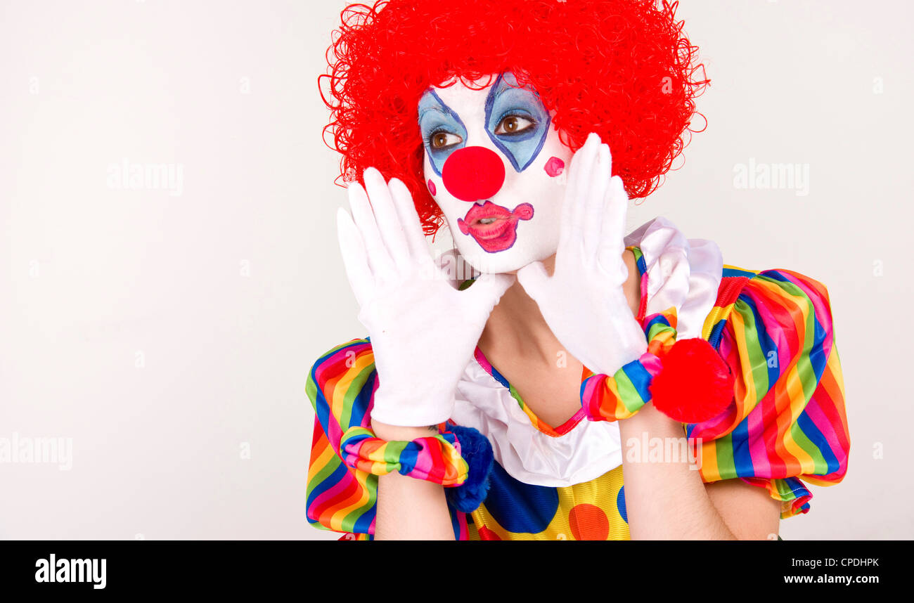 Femme clown Banque de photographies et d’images à haute résolution - Alamy