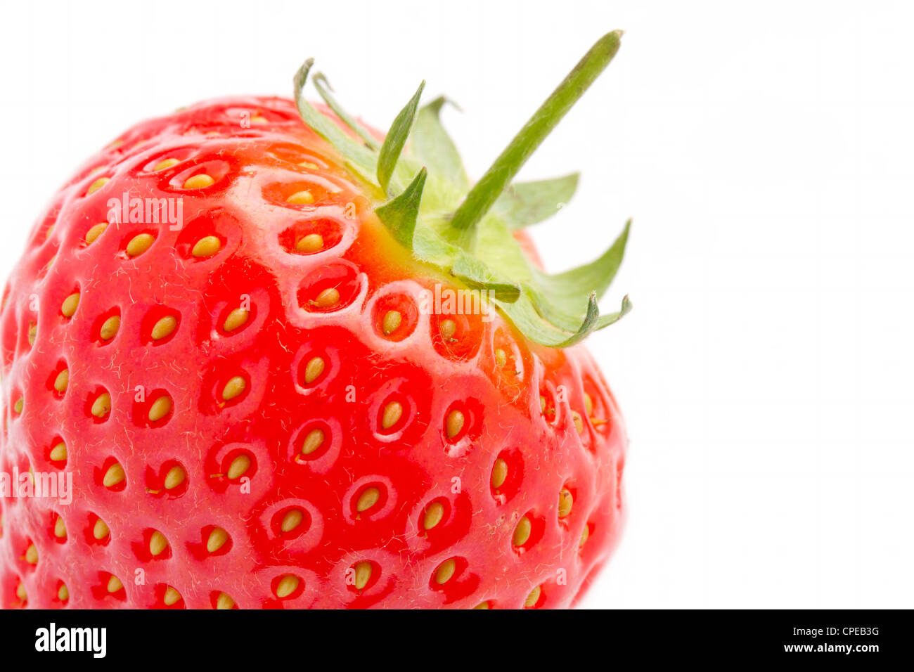 Fraise sur fond blanc Banque de photographies et d’images à haute ...