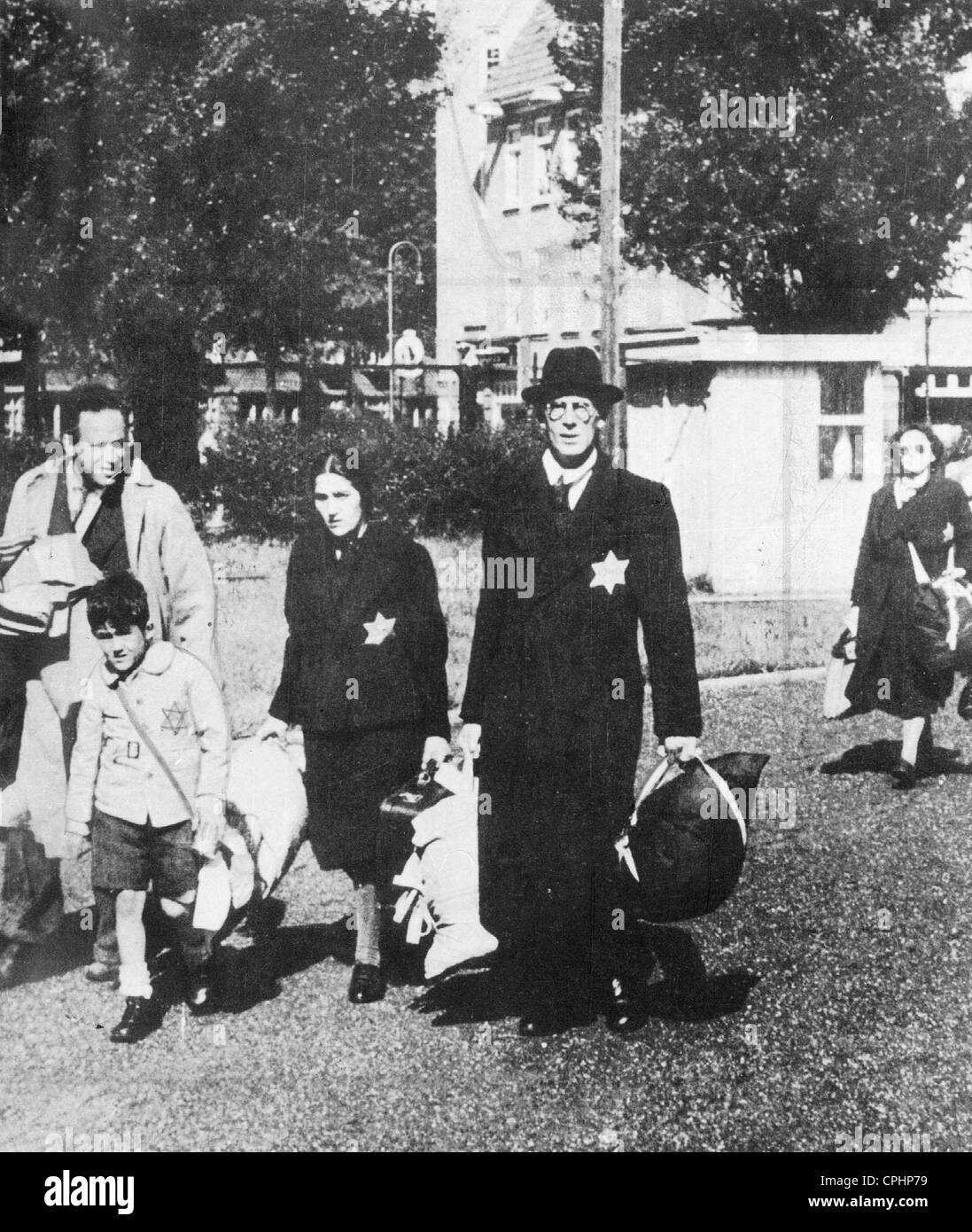 Enfants juifs déportés Banque d'images noir et blanc - Alamy