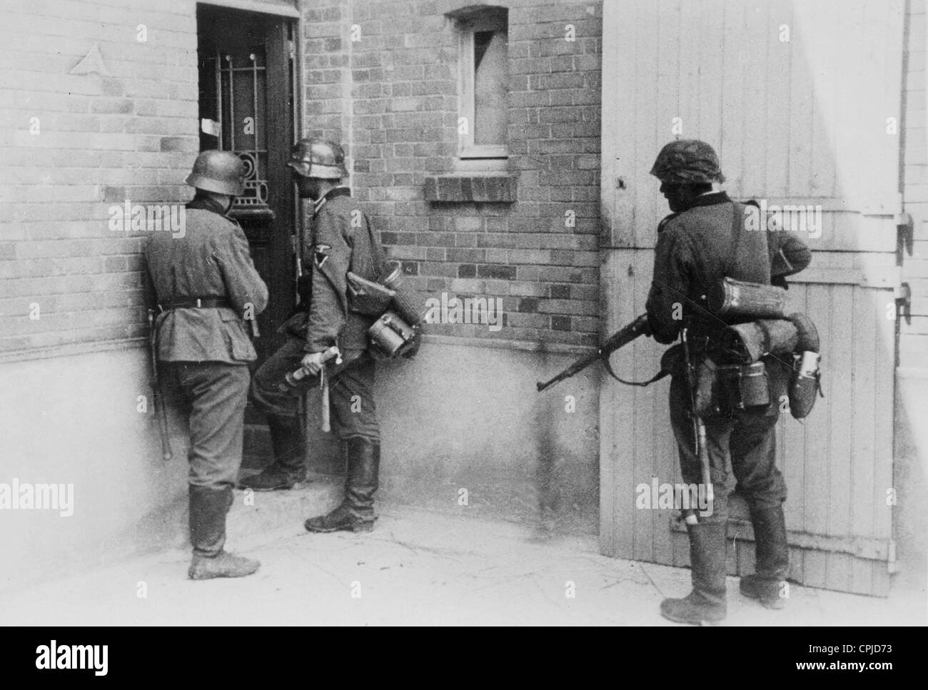 Les soldats de la Waffen-SS dans la campagne française, 1940 Photo ...