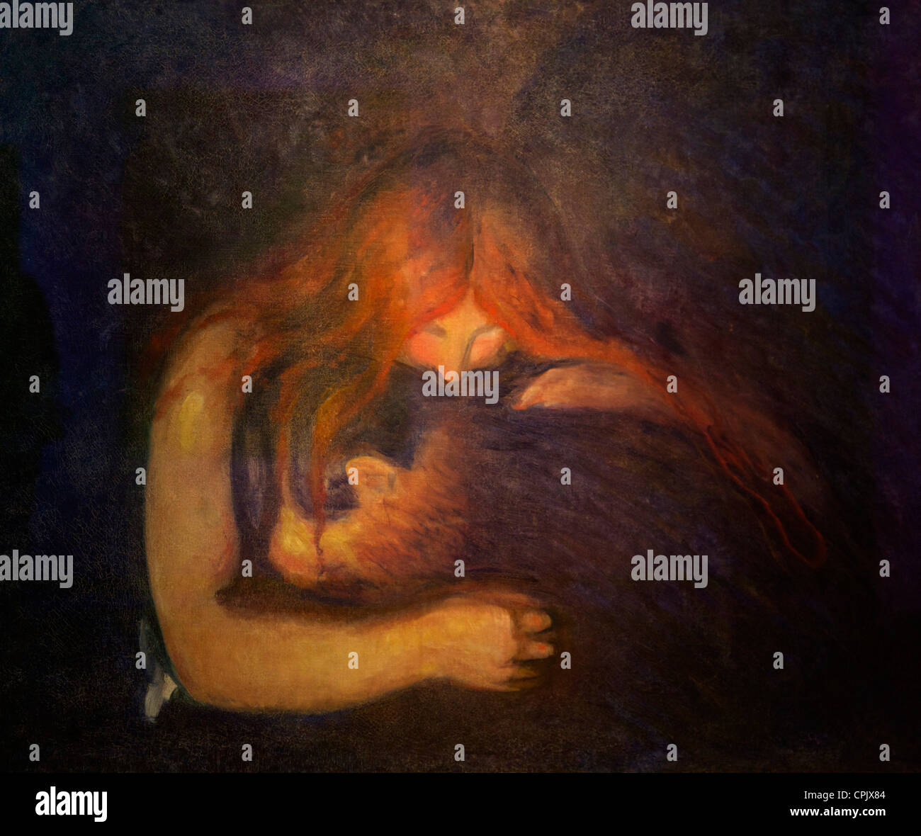 Vampire, 1897, d'Edvard Munch, dans le musée Munch et galerie d'Art ...