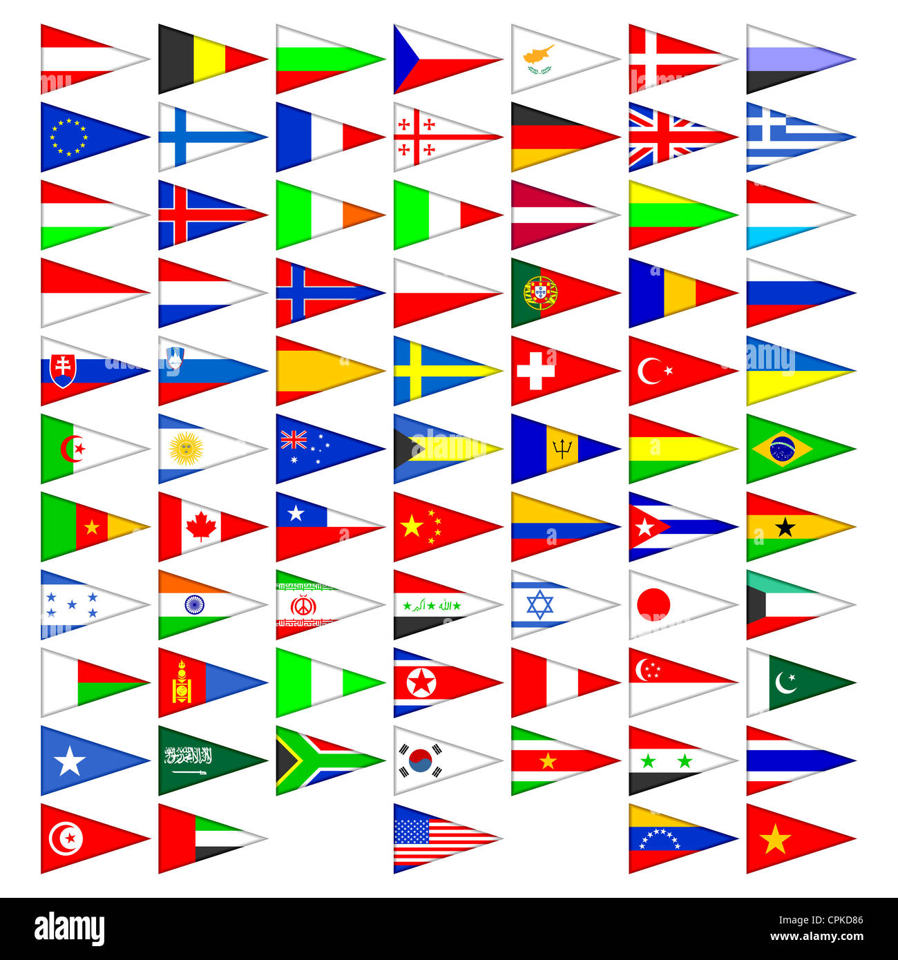 Drapeaux des pays du monde Photo Stock - Alamy