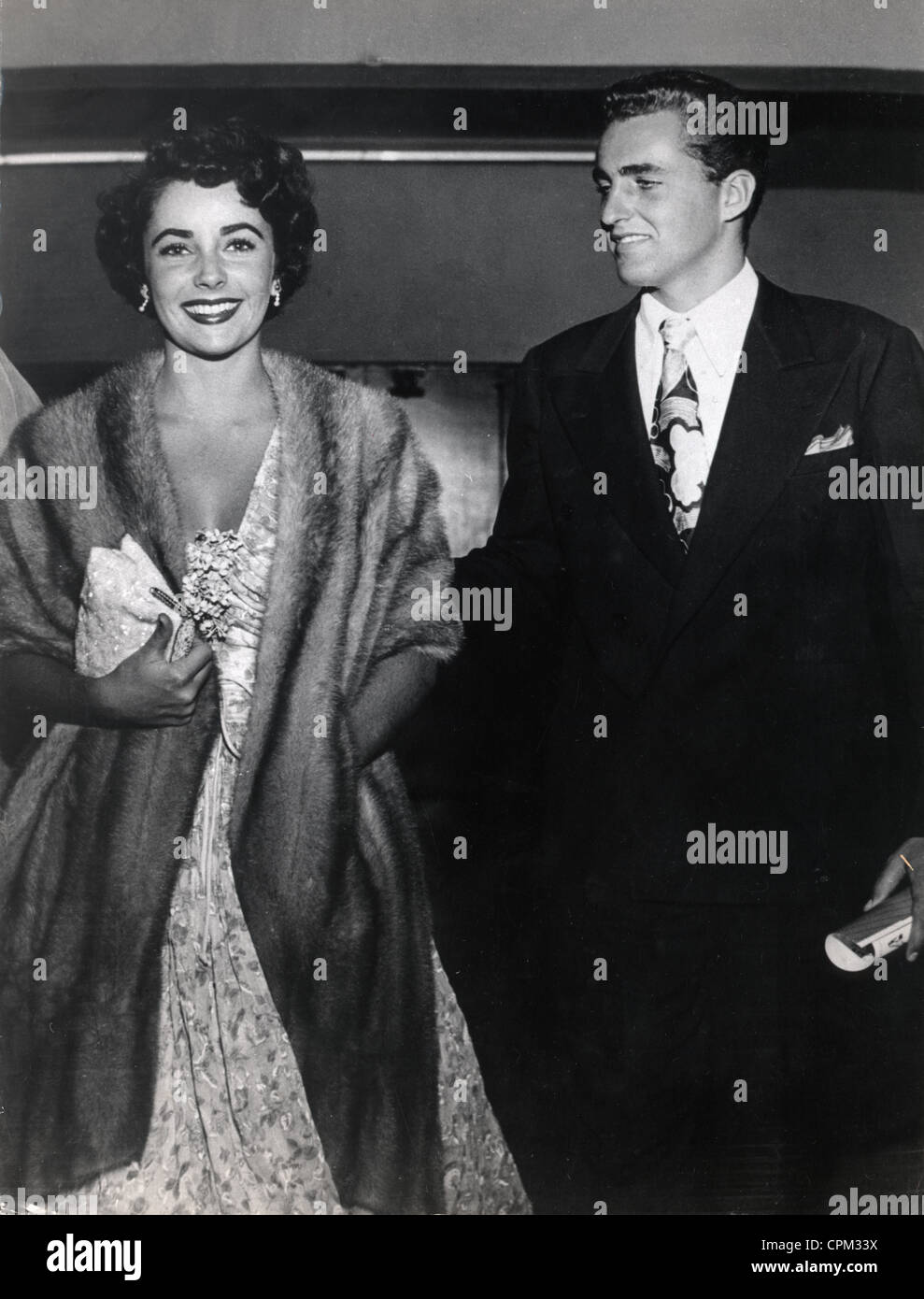 Elizabeth Taylor, Howard Taylor Photo Stock - Alamy