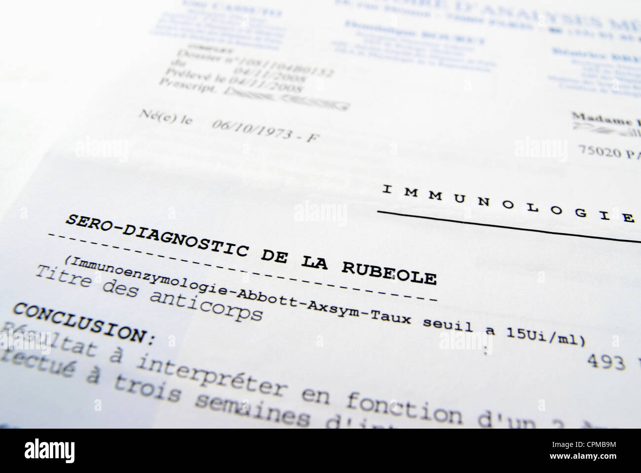 La rubeole Banque de photographies et d’images à haute résolution - Alamy