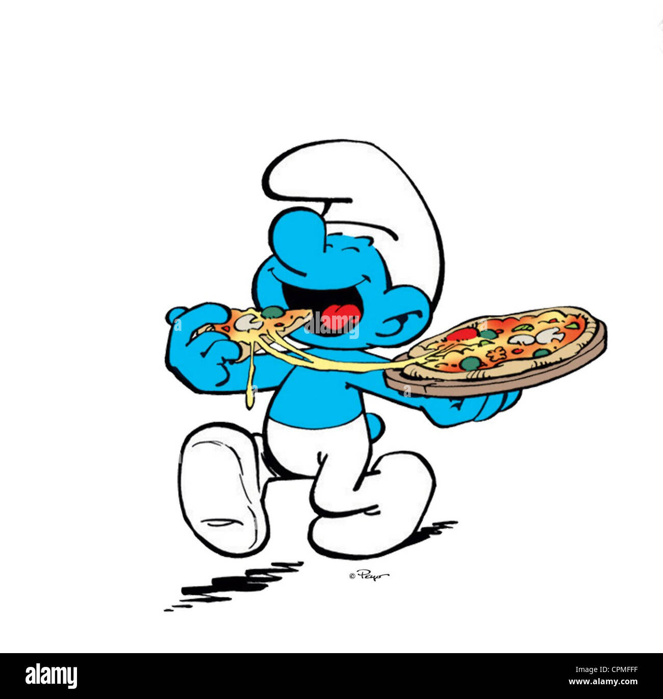 Schtroumpf bleu Banque d'images détourées - Alamy