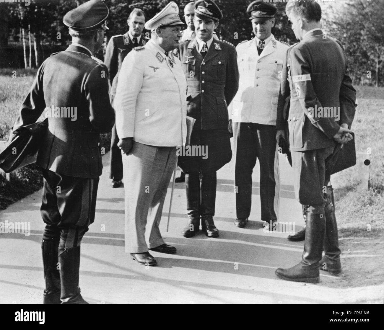 Hermann Goering avec Adolf Galland, Bruno Loerzer et Albert Speer, 1943 ...