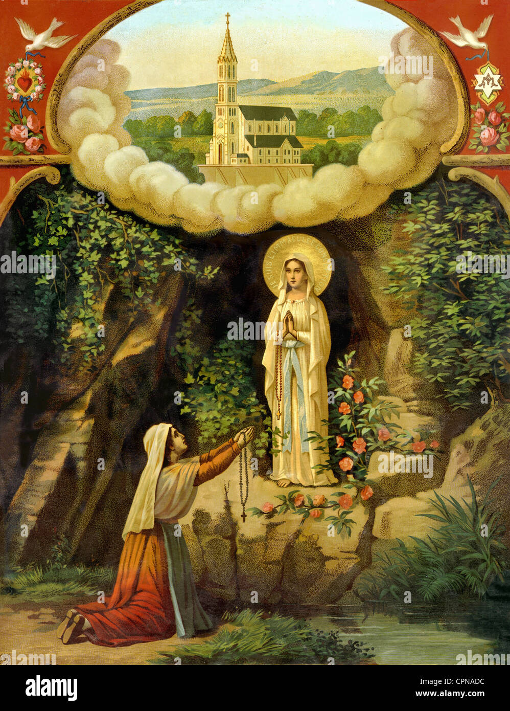 Lourdes bernadette apparition Banque de photographies et d’images à ...