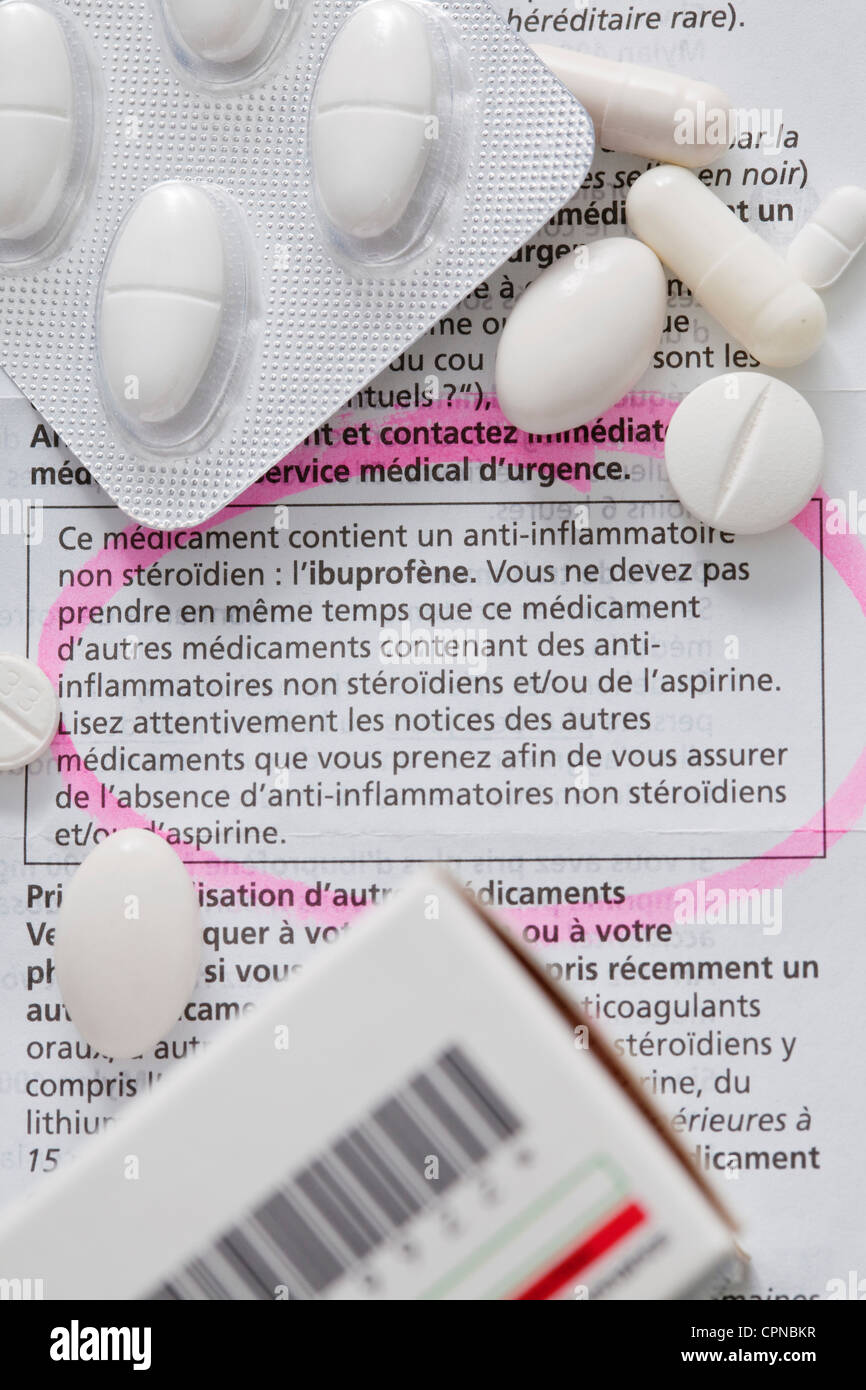 Médicament Anti Inflammatoire Non Stéroïdien Banque d'image et photos ...