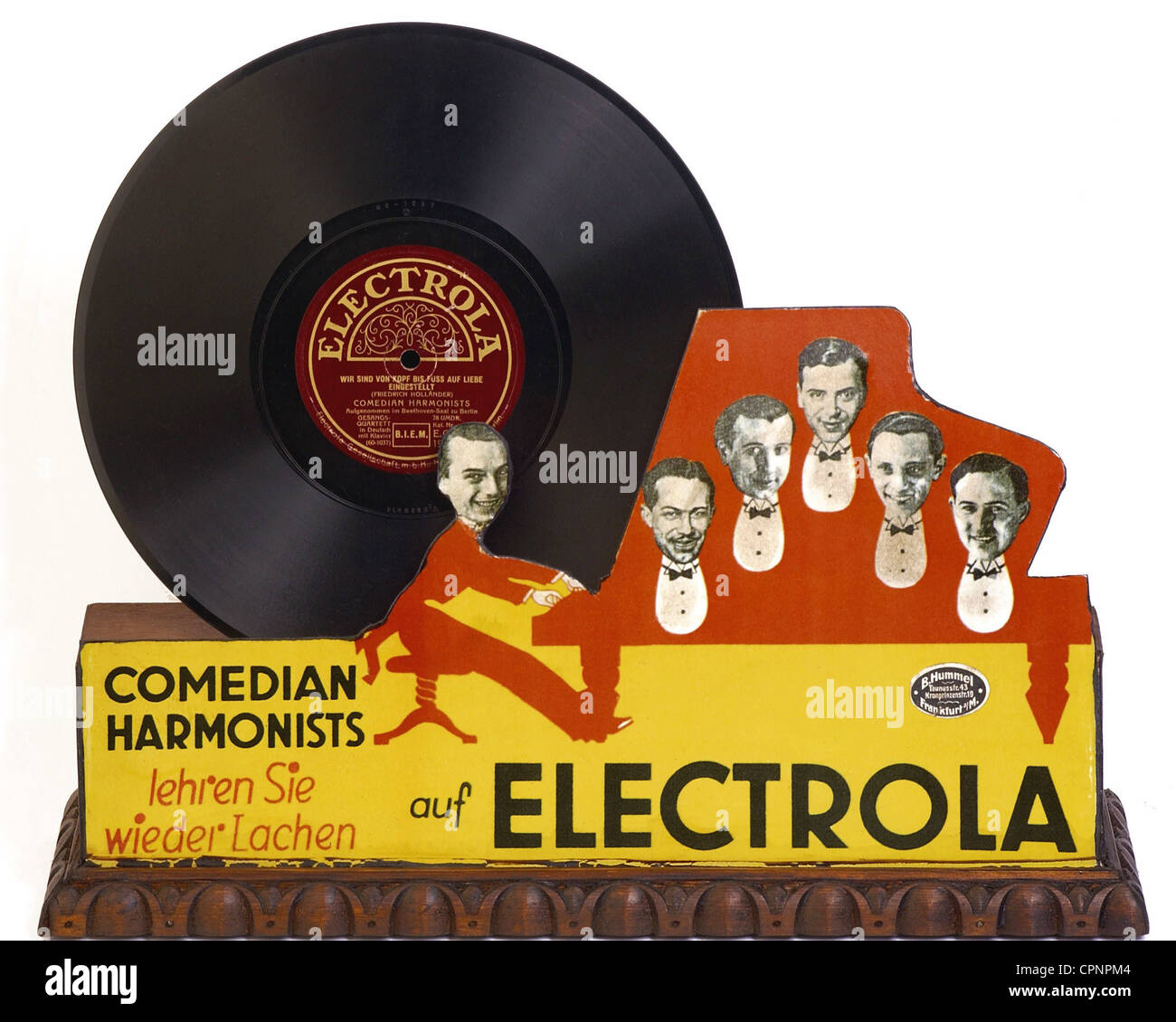 Comédien Harmonists, groupe de musique allemande, record, 78 t/min ...