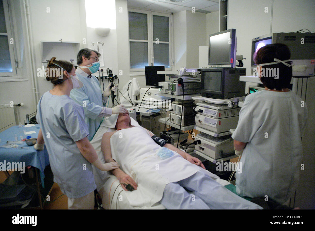 Bronchial endoscopy Banque de photographies et d’images à haute ...