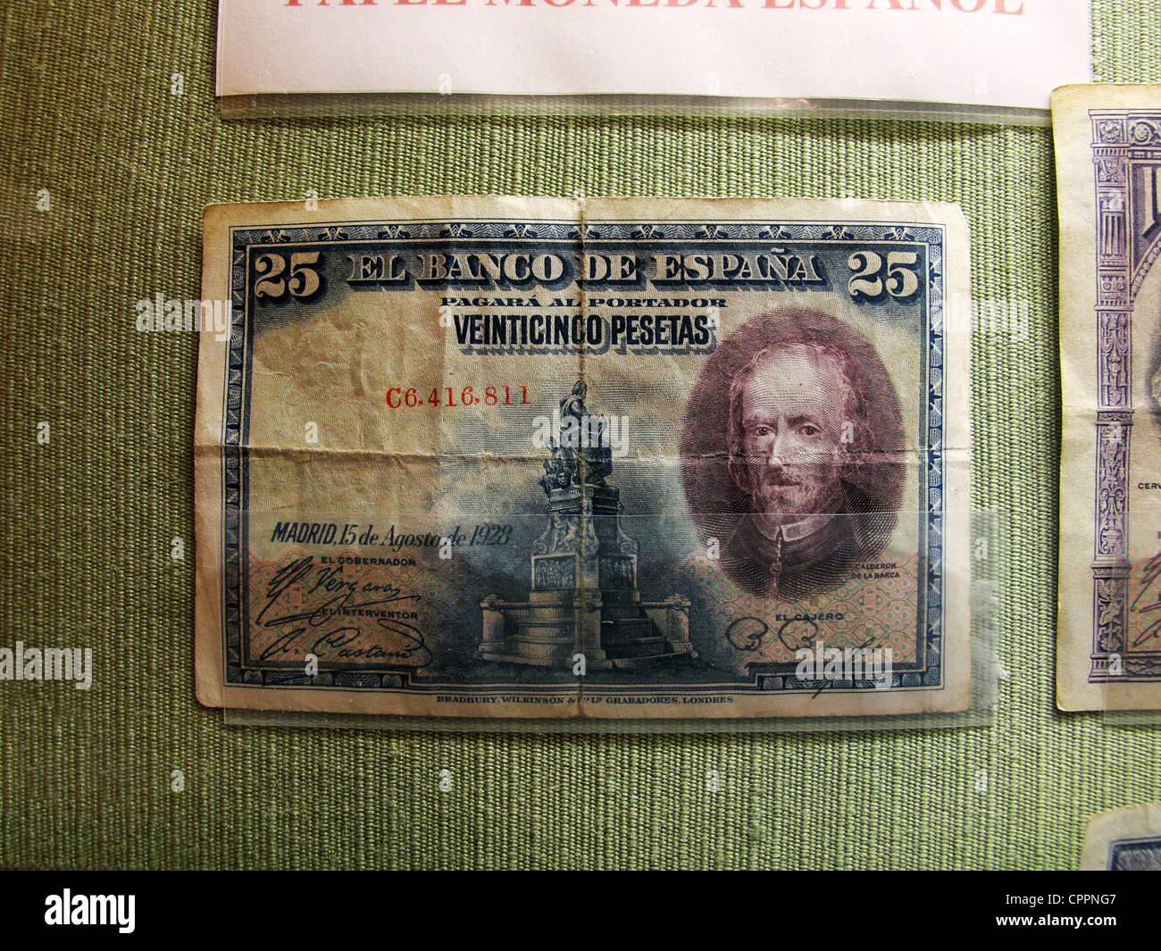 Spain spanish peseta bank note Banque de photographies et d’images à ...