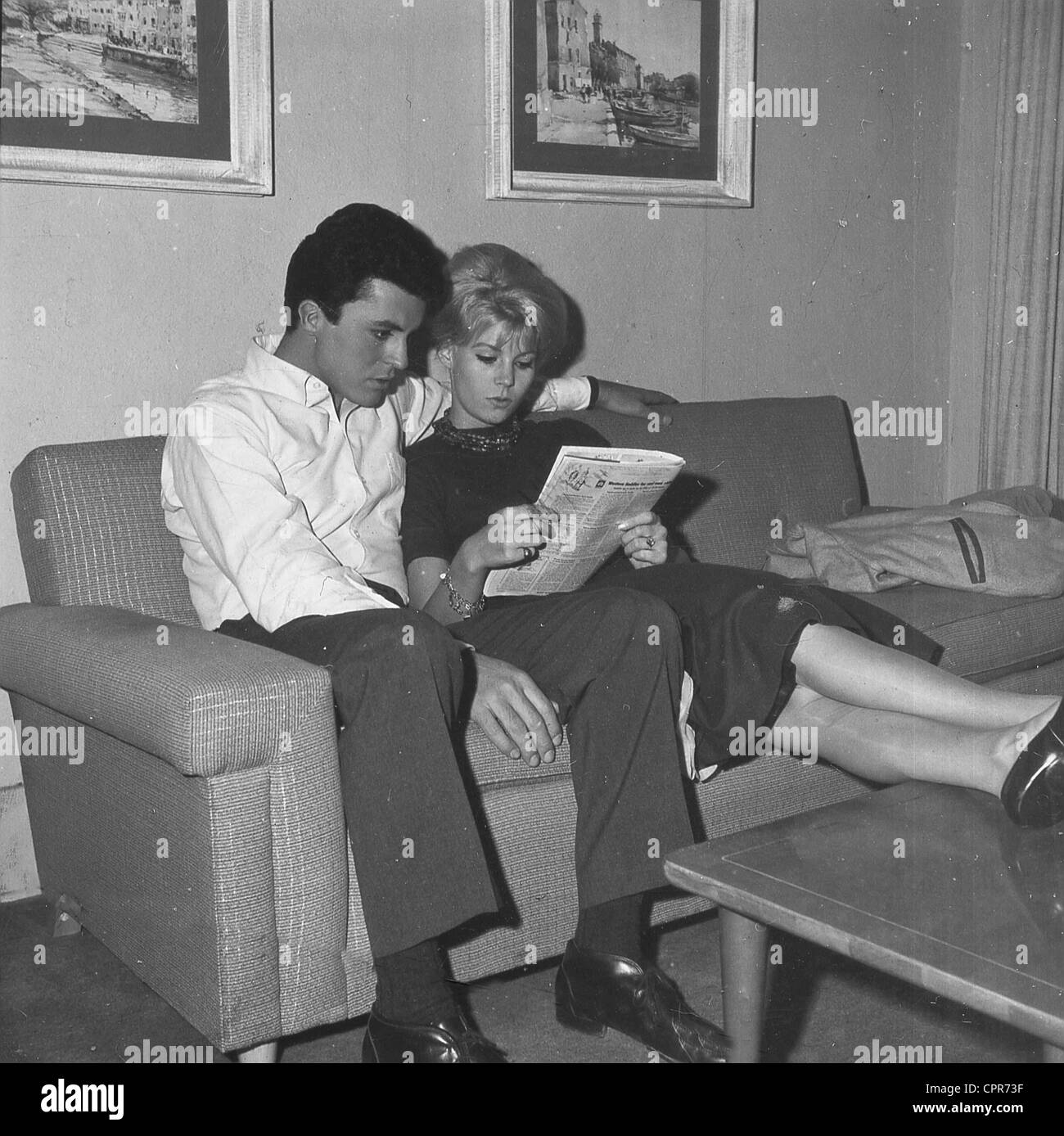 JAMES DARREN avec femme Evy Norlund.Fourni par Photos inc.(Image Crédit ...
