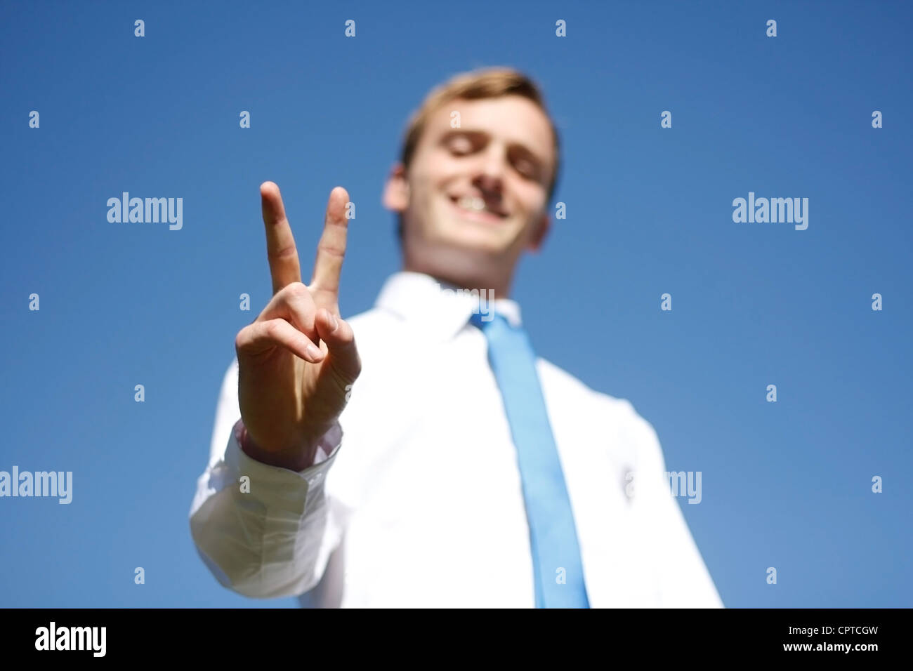 Homme De Signe V Banque d'image et photos - Alamy