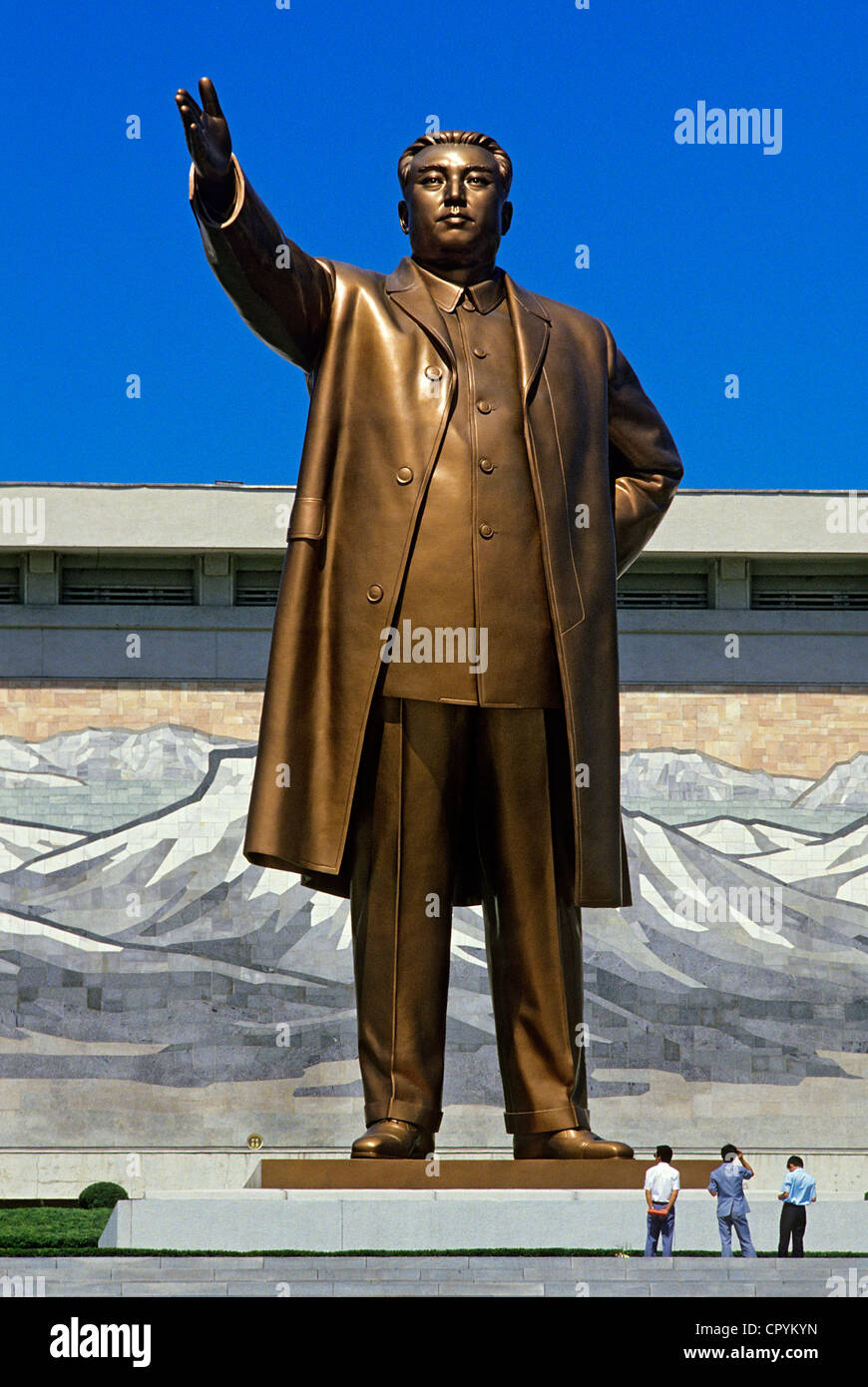 La Corée du Nord, Pyongyang, Kim Il Sung statue Photo Stock - Alamy
