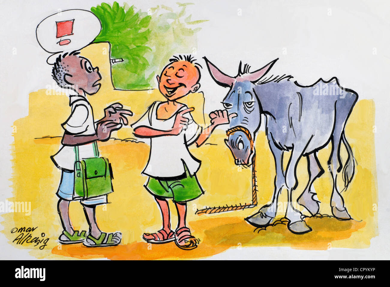 Donkey Cartoon Banque d'image et photos - Alamy