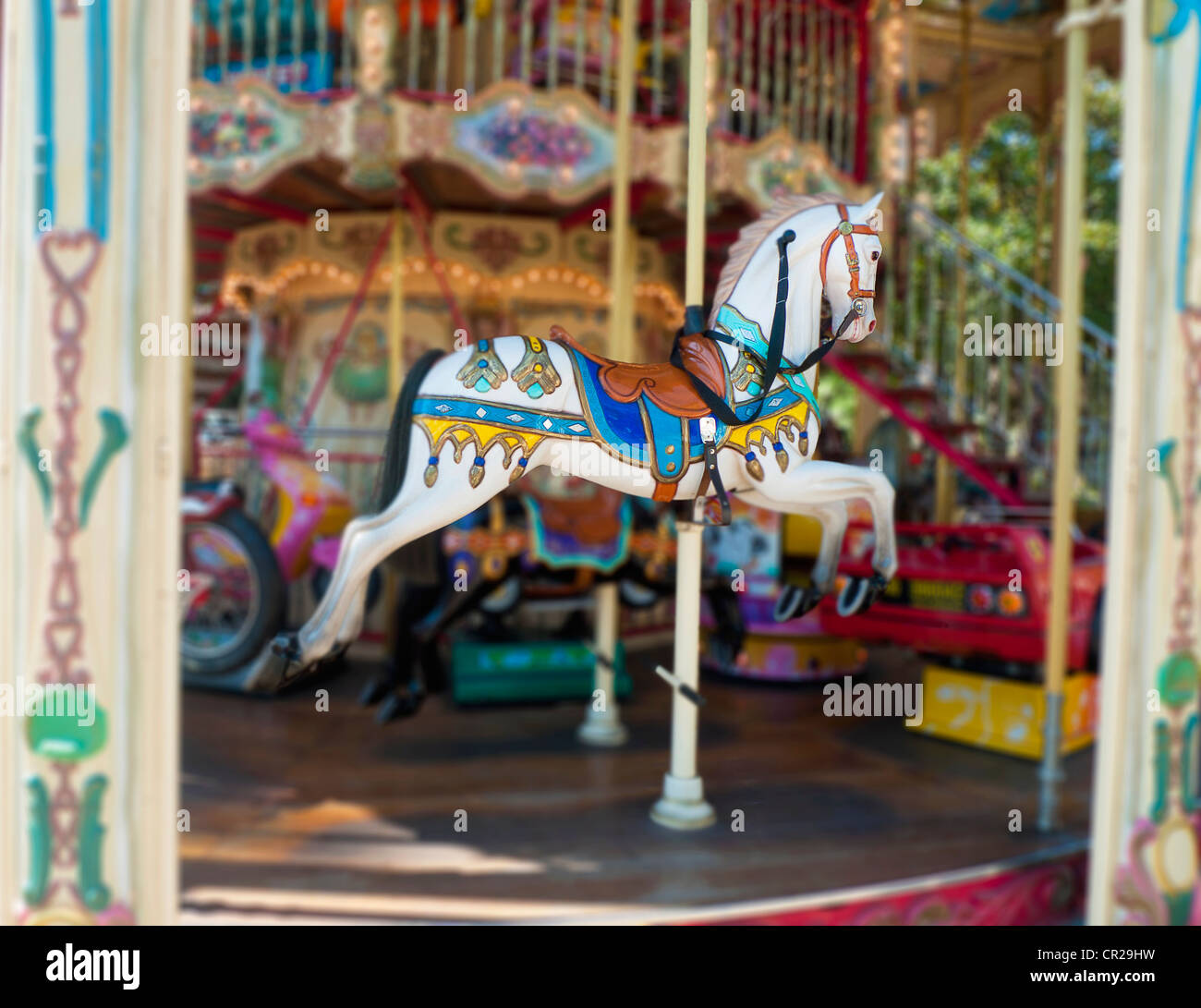 Tour de parc d'attractions de carrousel Banque de photographies et d ...