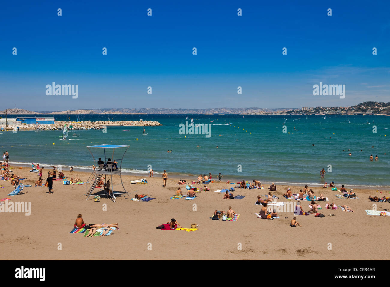 Plage pointe rouge marseille Banque de photographies et d’images à ...