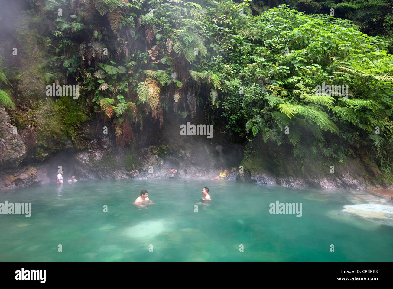 Las Georginas Hot Springs, Quetzaltenango, Guatemala, Amérique Centrale ...