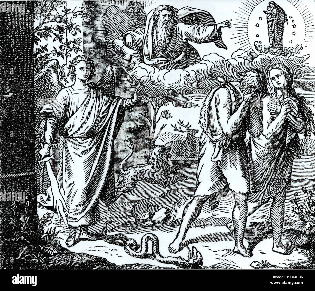 Expulsion Adam Eve From Paradise Banque d'image et photos - Alamy