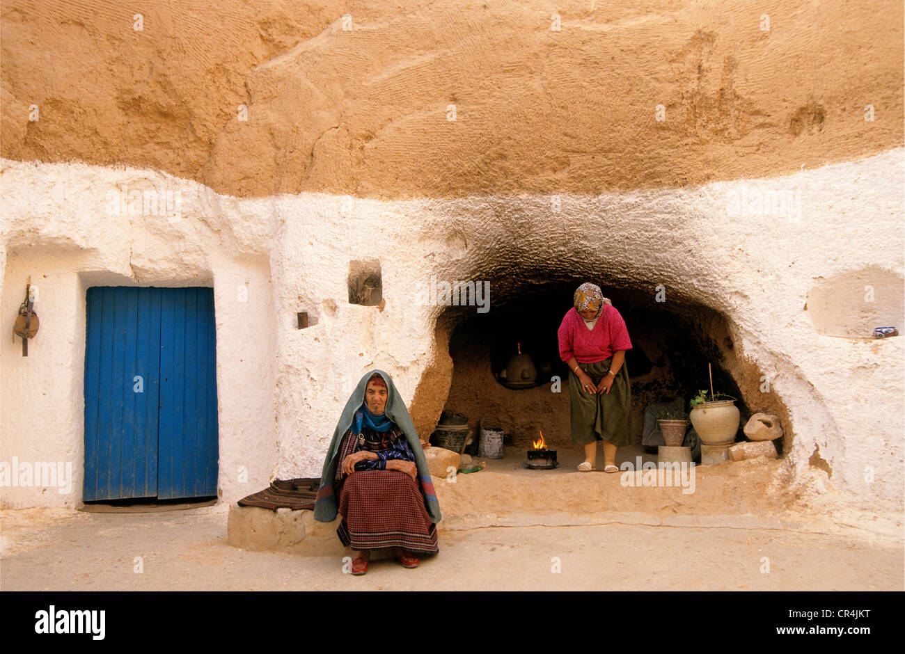 Le Gouvernorat de Gabès Tunisie région du Djebel Dahar gamme montagne ...