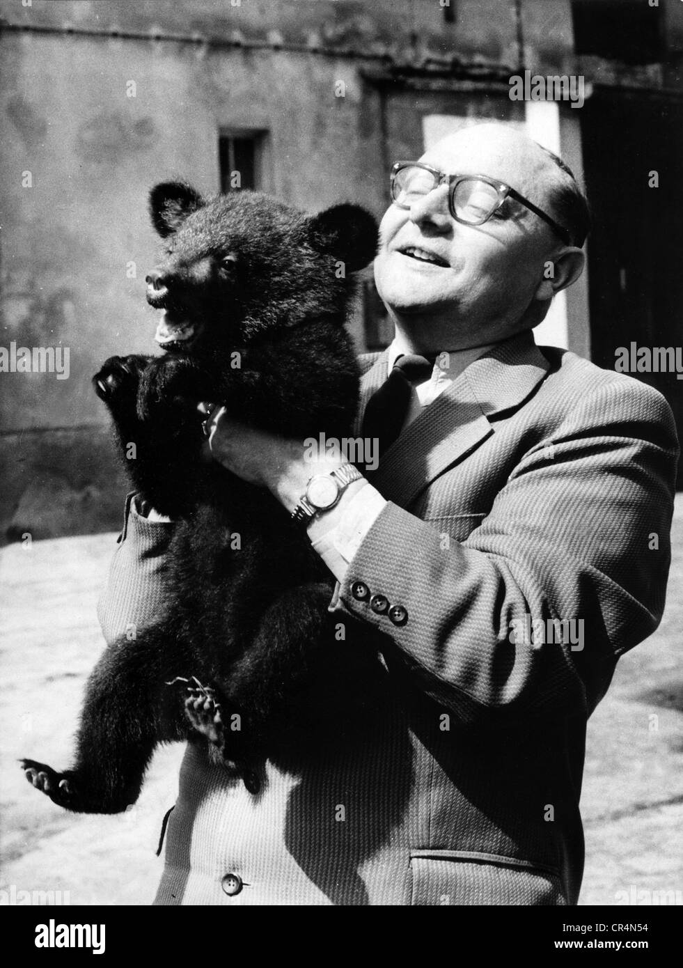 Berlin zoo Banque d'images noir et blanc - Alamy