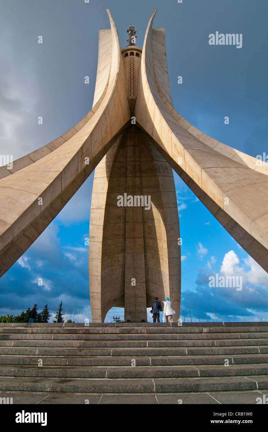Le Monument des Martyrs à Alger, Algérie, Afrique Photo Stock - Alamy