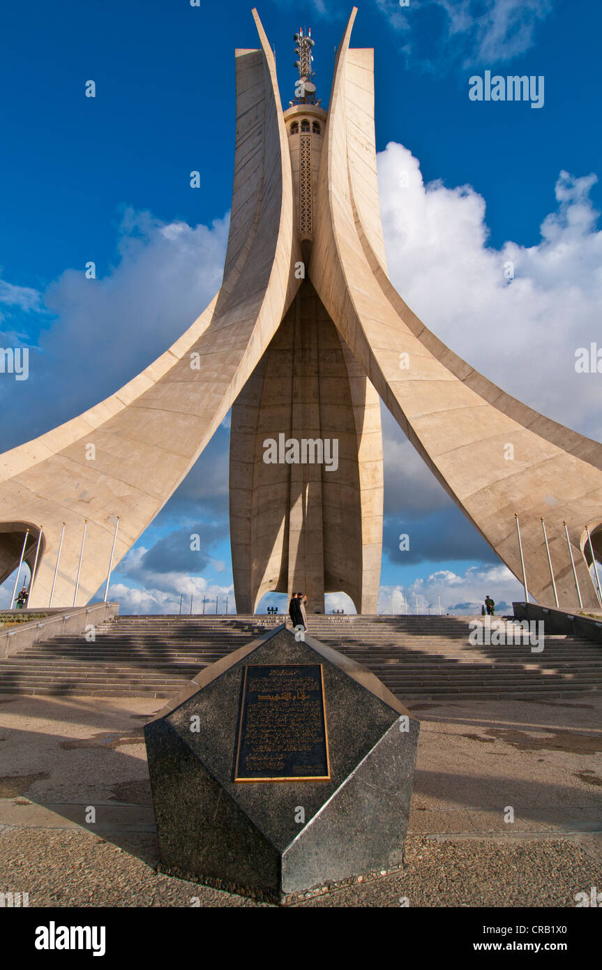 Le Monument des Martyrs à Alger, Algérie, Afrique Photo Stock - Alamy