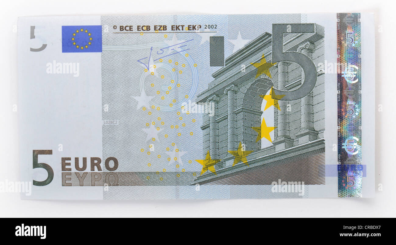 5 euro bills front Banque de photographies et d’images à haute ...