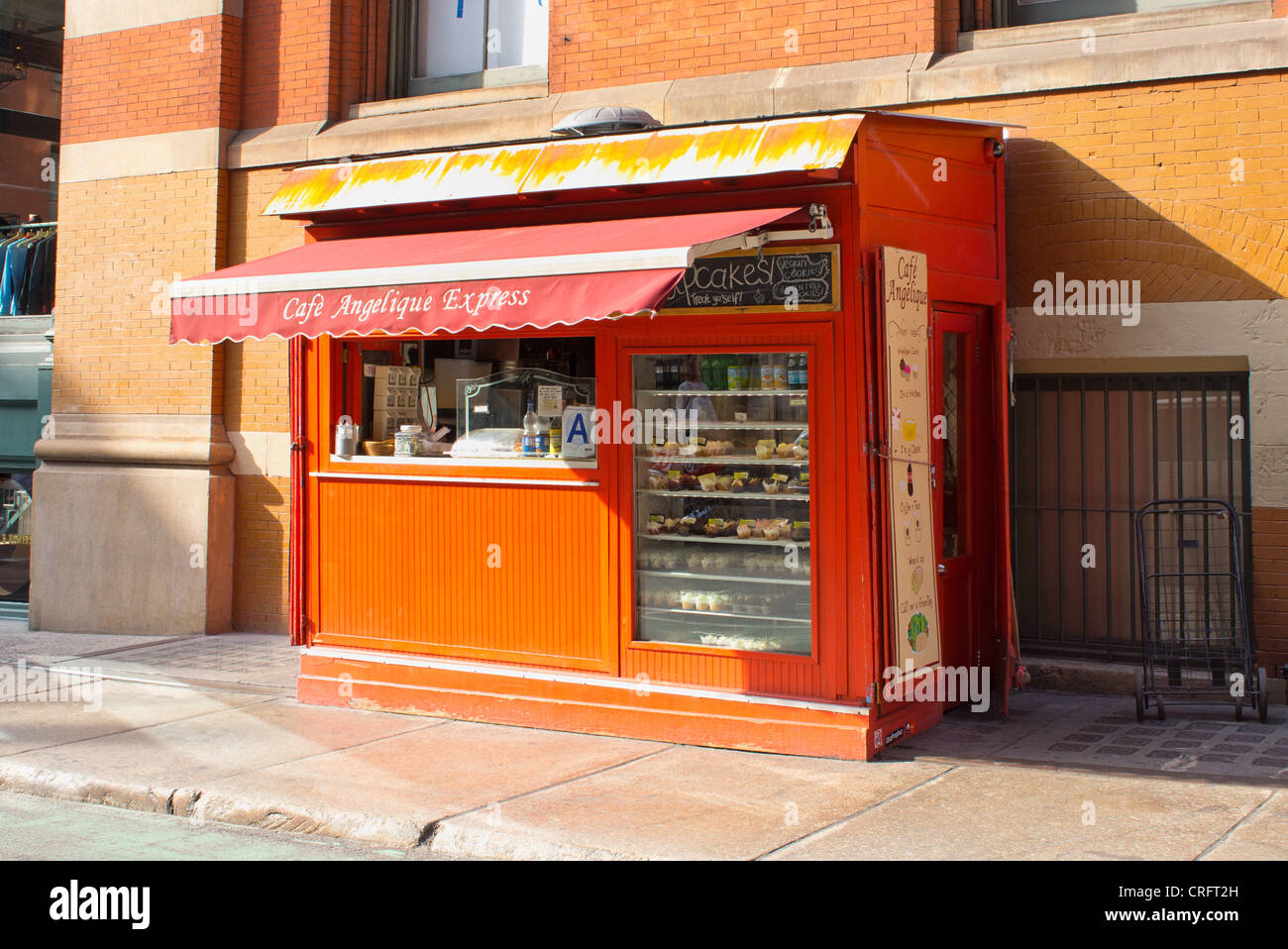 Angelique Café Express, un stand de friandises sur Prince Street à Soho ...