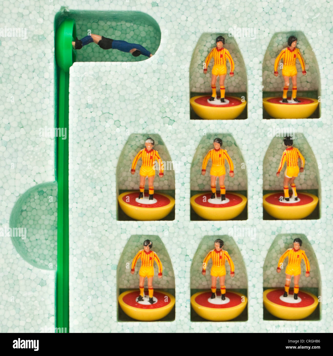 Subbuteo table top football goalkeeper Banque de photographies et d ...