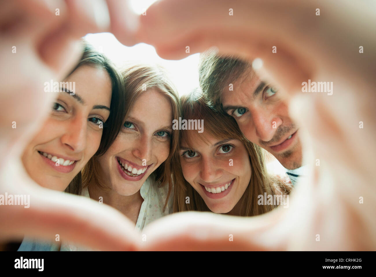 Faire Des Doigts En Forme De Coeur Banque d'image et photos - Alamy