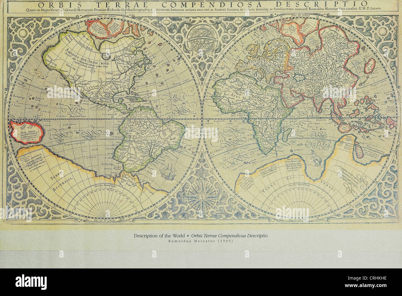 Antique map of the world Banque de photographies et d’images à haute résolution - Alamy