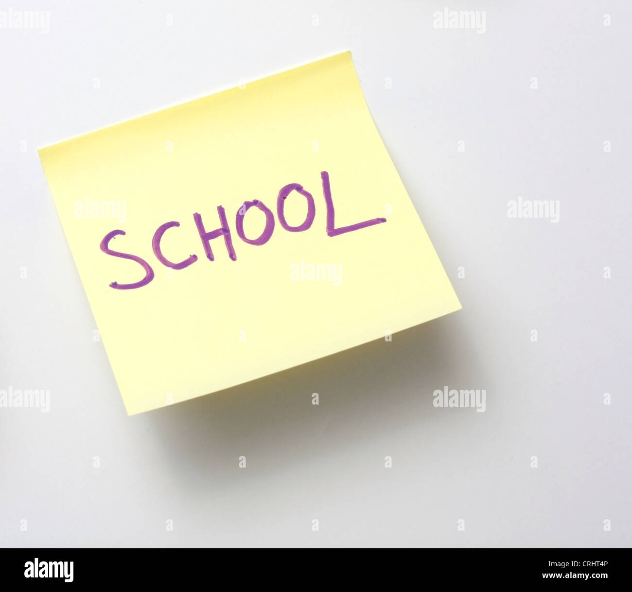 Note collante jaune Banque de photographies et d’images à haute ...