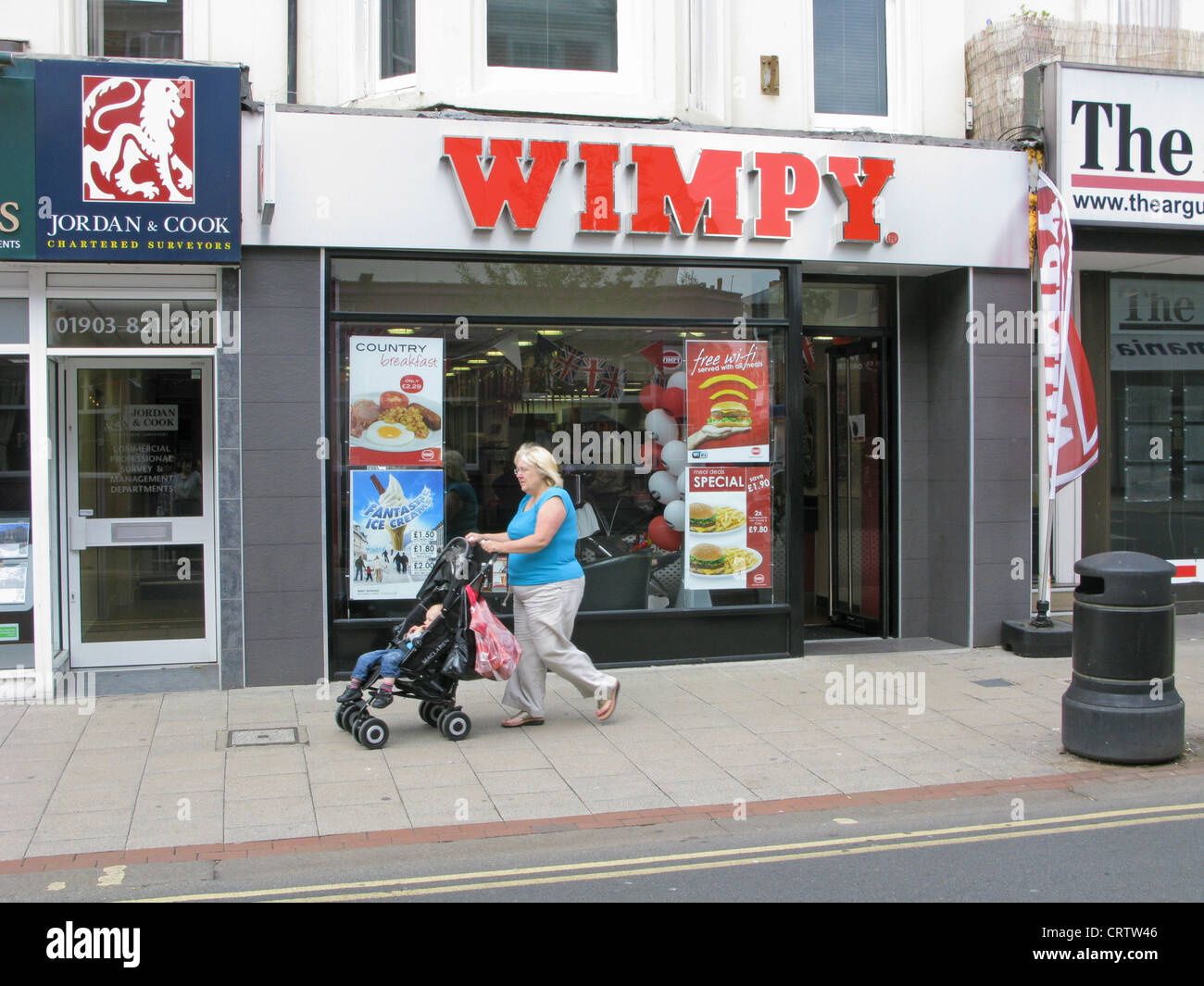 Wimpy fast food restaurant Banque de photographies et d’images à haute ...