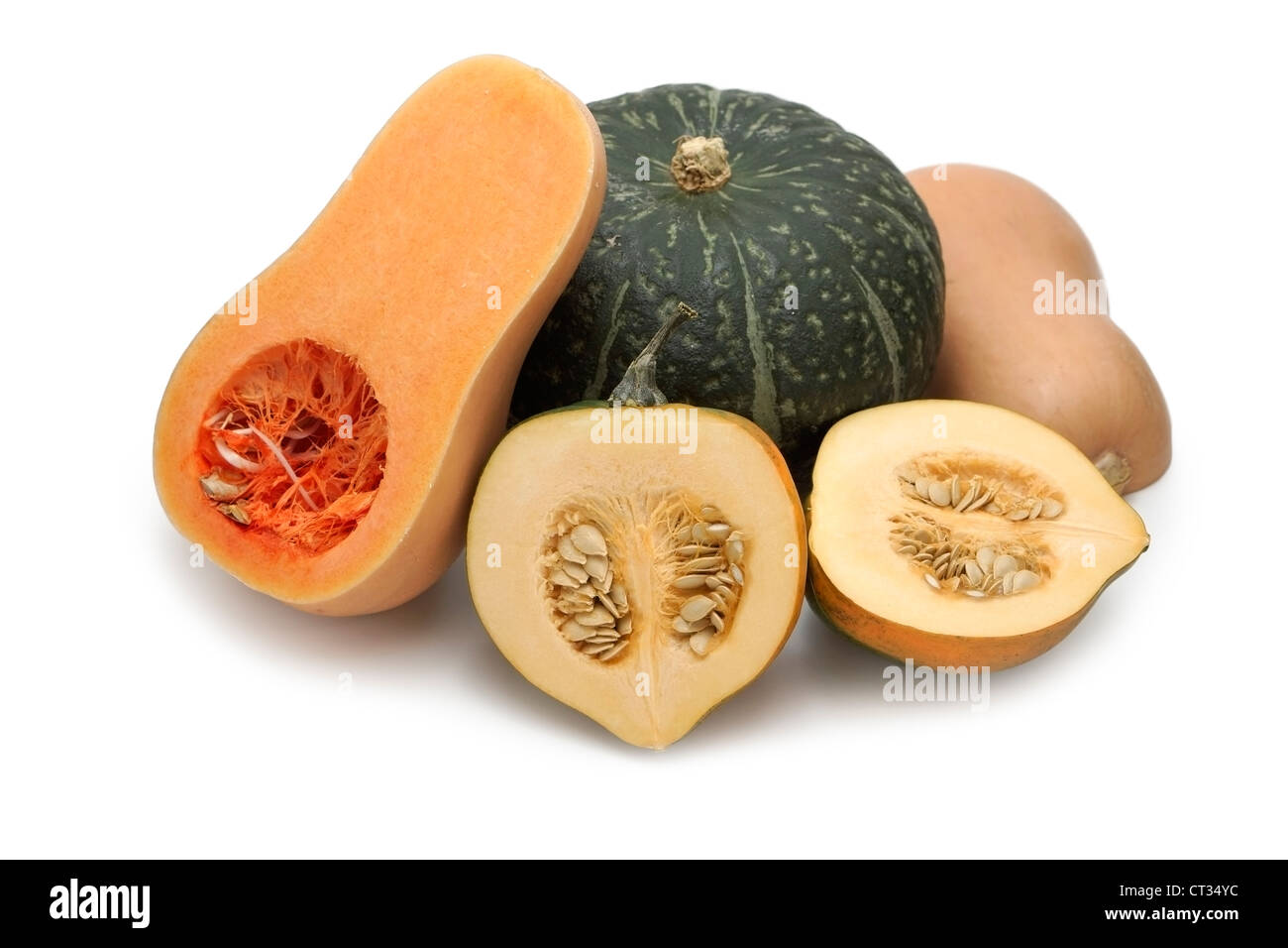 Courge butternut blanche Banque de photographies et d’images à haute ...