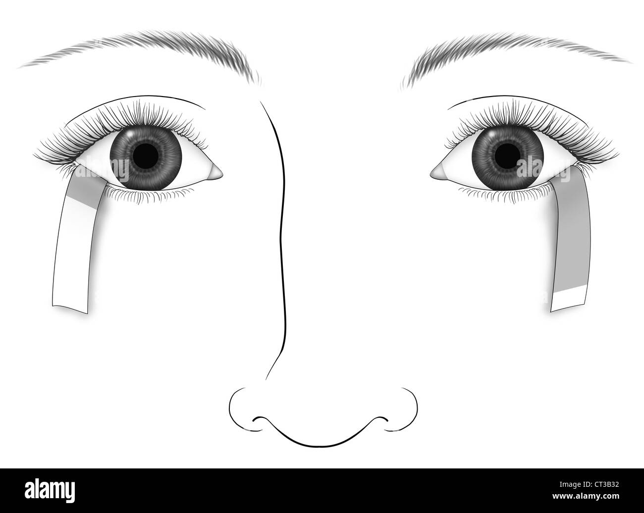 TEST DE SCHIRMER Photo Stock - Alamy