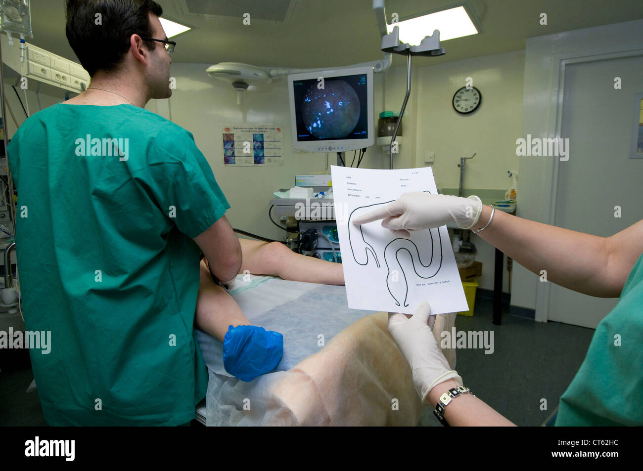 Colonoscopy examination colon digestive Banque de photographies et d ...