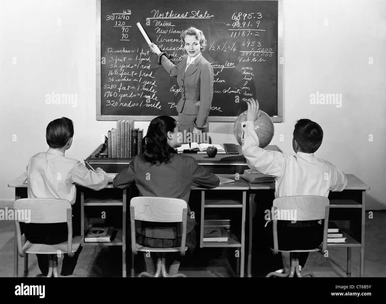 Image vintage de professeur à tableau noir Photo Stock - Alamy