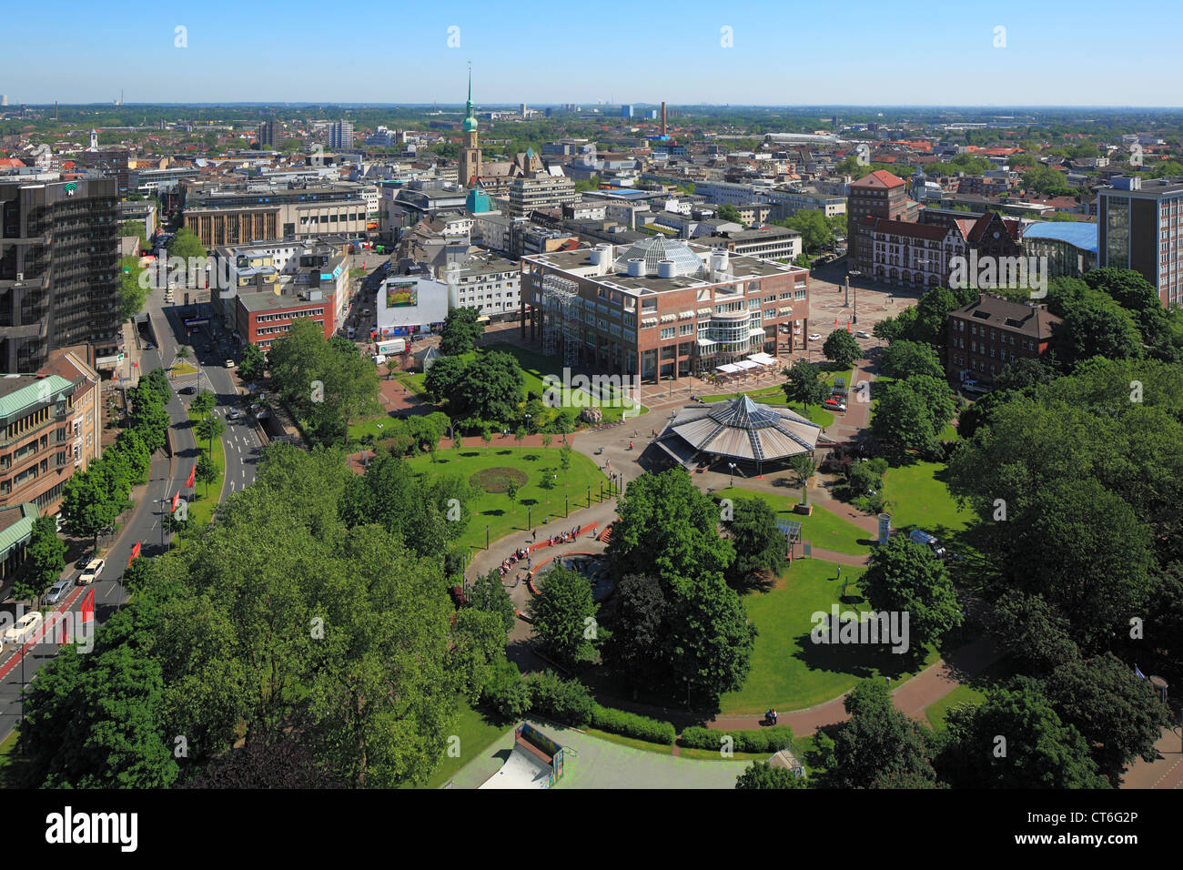 Aerial view town centre dortmund Banque de photographies et d’images à ...