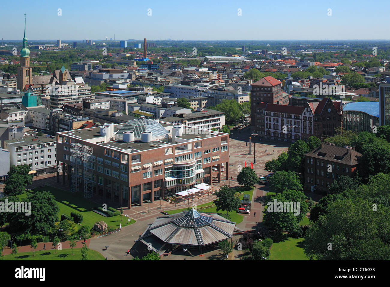 Aerial View Town Centre Dortmund Banque d'image et photos - Alamy