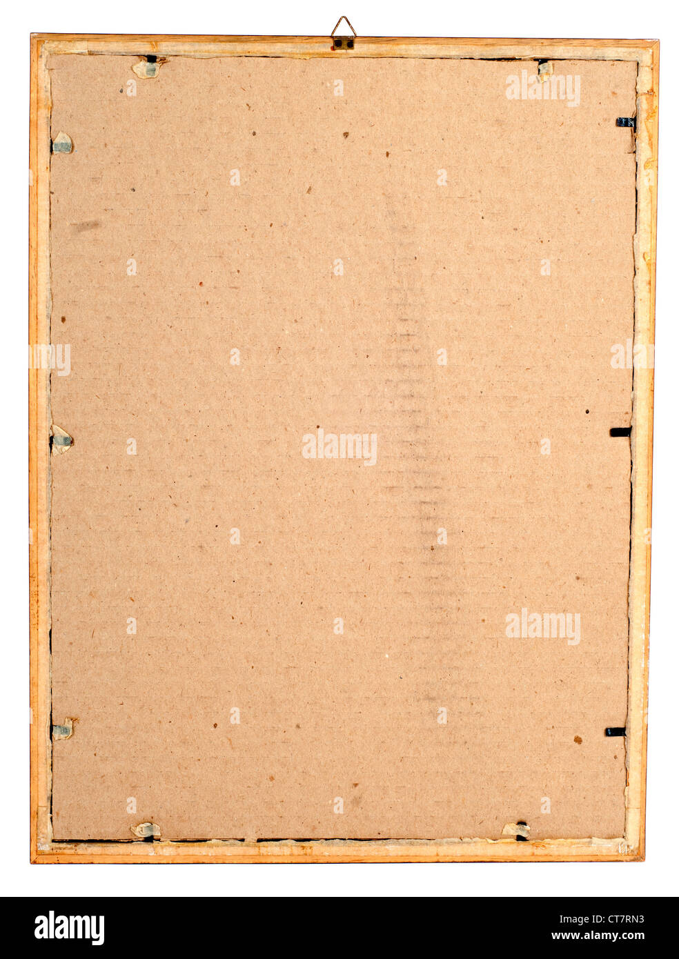 L'arrière du tableau encadré ou libre sur châssis en bois.isolé sur ...