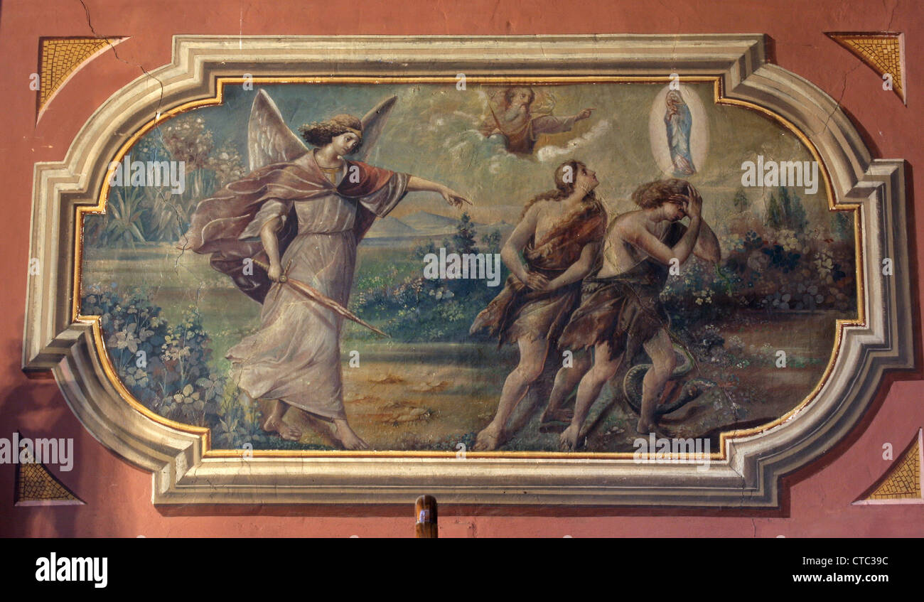 Adam et eve expulsion Banque de photographies et d’images à haute ...