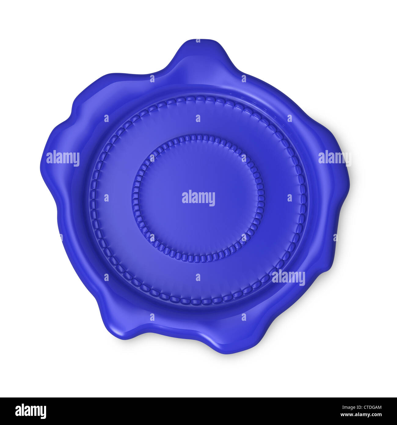 Sceau bleu Banque de photographies et d’images à haute résolution - Alamy